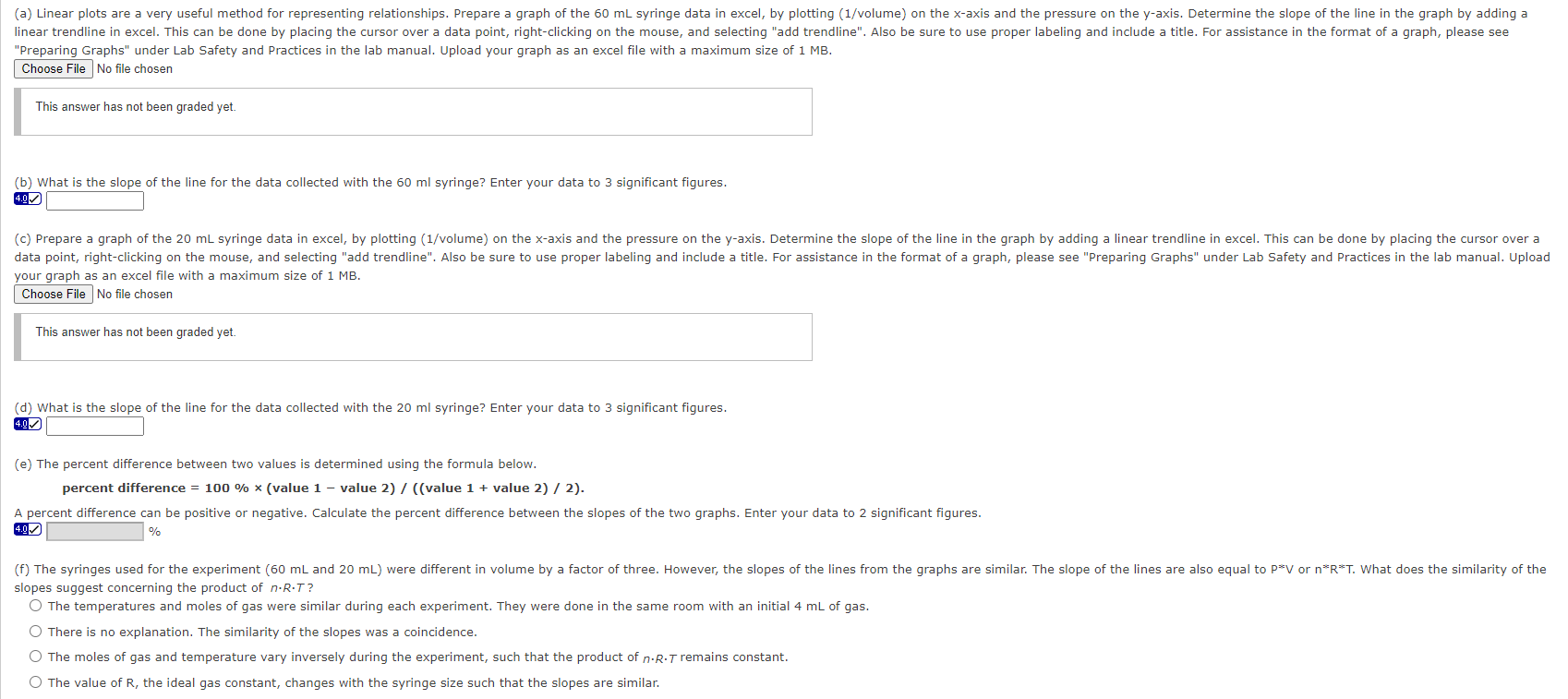 (a) Linear plots are a very useful method for | Chegg.com