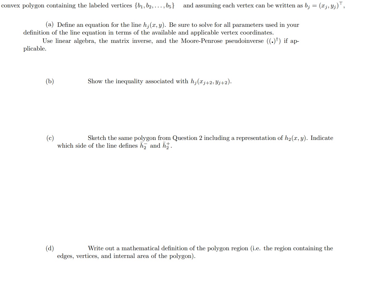 convex polygon containing the labeled vertices | Chegg.com