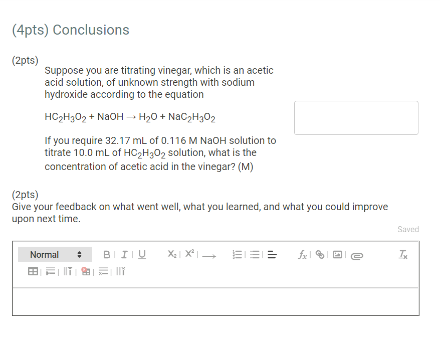 Solved Data And Report Submission - Acids, Bases, Buffers, | Chegg.com
