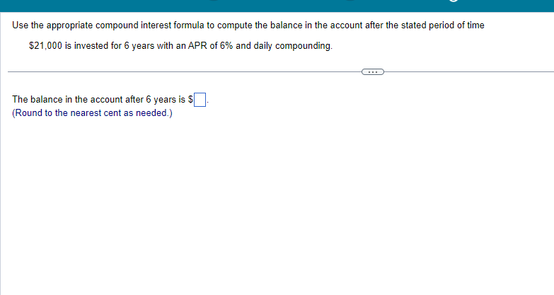 Solved Use the compound interest formula to compute the | Chegg.com