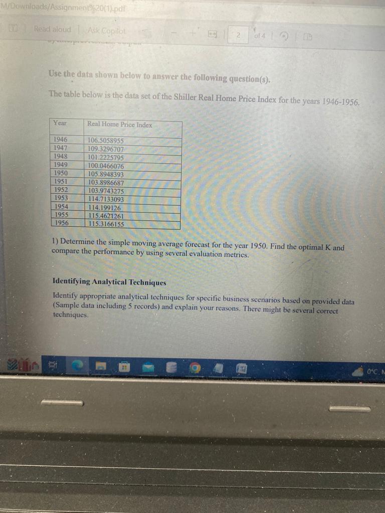 Solved Use the data shown below to answer the following | Chegg.com