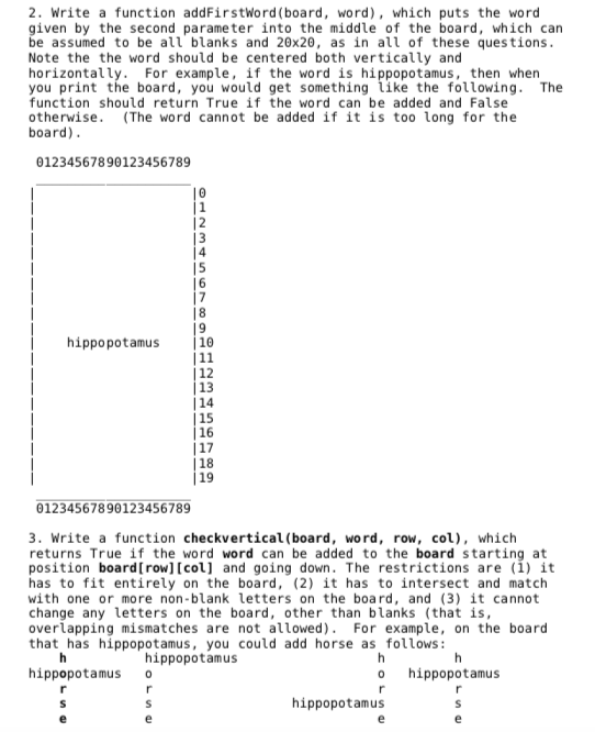 Solved Programming Language = Python 3, please leave | Chegg.com