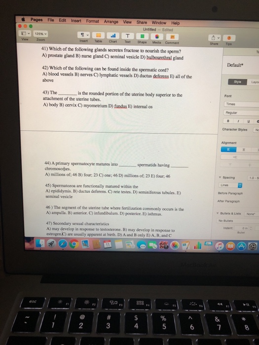 Solved é Pages File Edit Insert Format Arrange View Share | Chegg.com