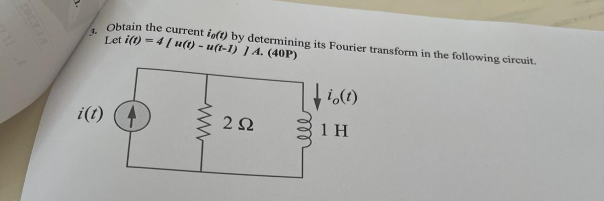 code class="asciimath">Obtain the current i_(o)(t) | Chegg.com