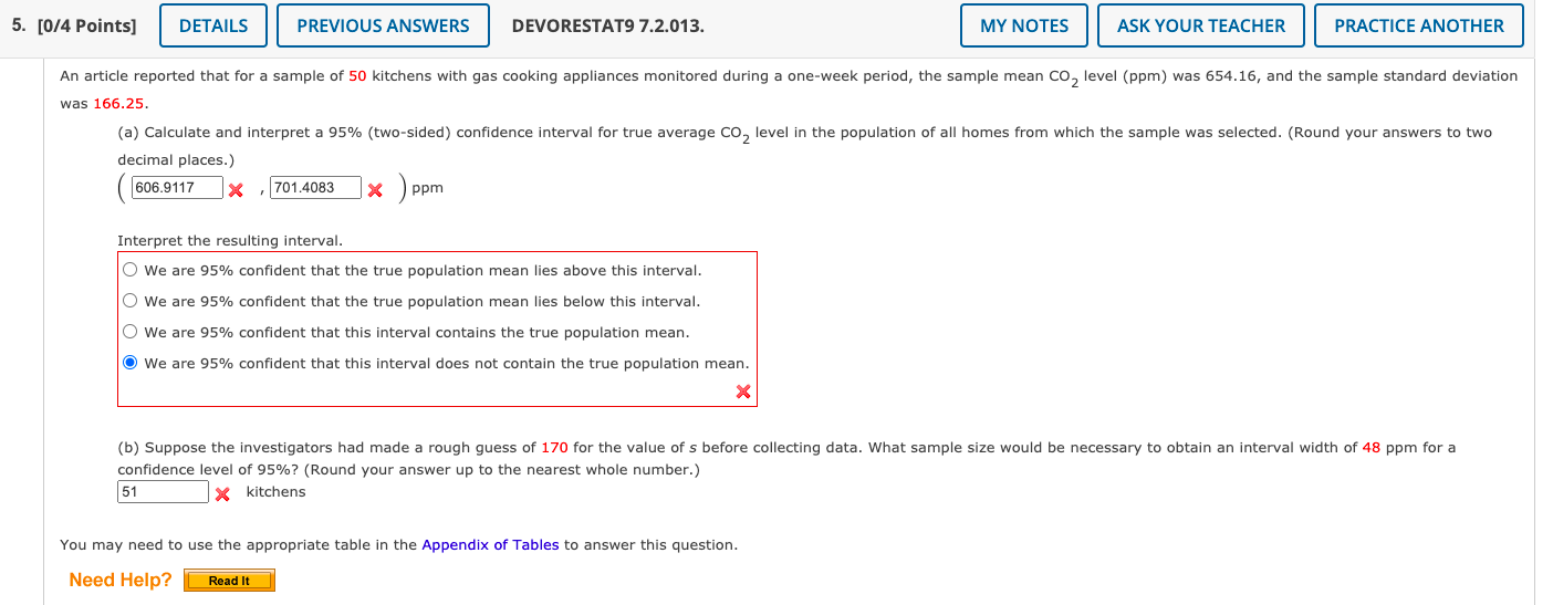 Solved 5. [0/4 points) DETAILS PREVIOUS ANSWERS DEVORESTAT9 | Chegg.com