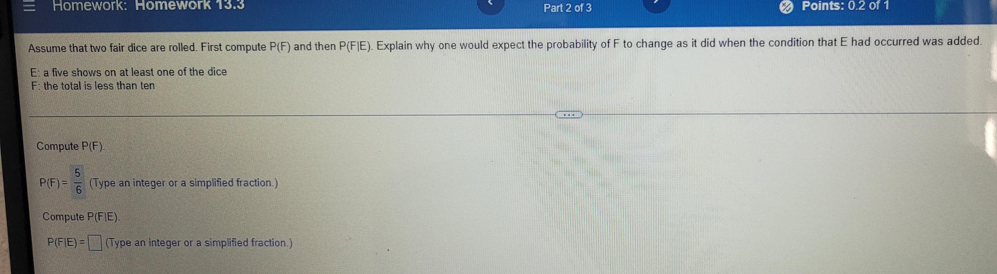 Solved Tii Homework: Homework 13.3 Part 2 of 3 Points: 0.2 | Chegg.com