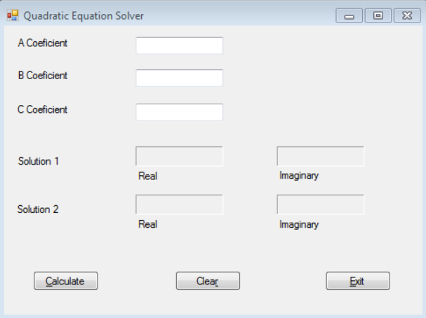 Solved I am trying to write a quadratic equation solver to | Chegg.com