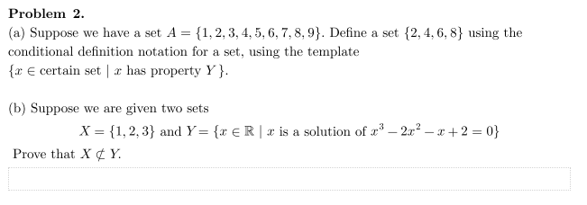 Solved Problem 2. (a) Suppose we have a set | Chegg.com