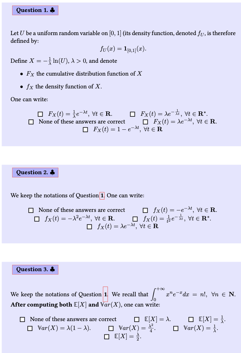 Solved Let U be a uniform random variable on [0,1] (its | Chegg.com