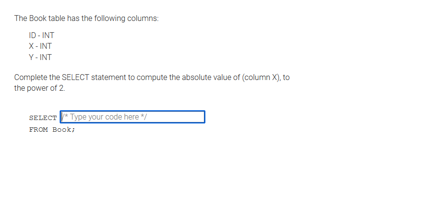Solved Jump to level 1The Book table has the following | Chegg.com