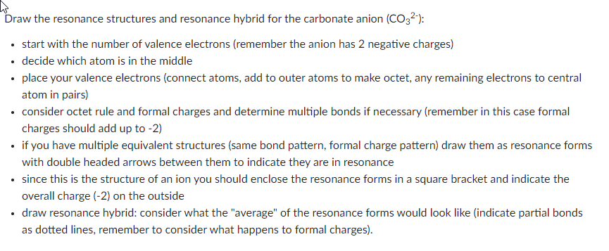 Solved Draw the resonance structures and resonance hybrid | Chegg.com