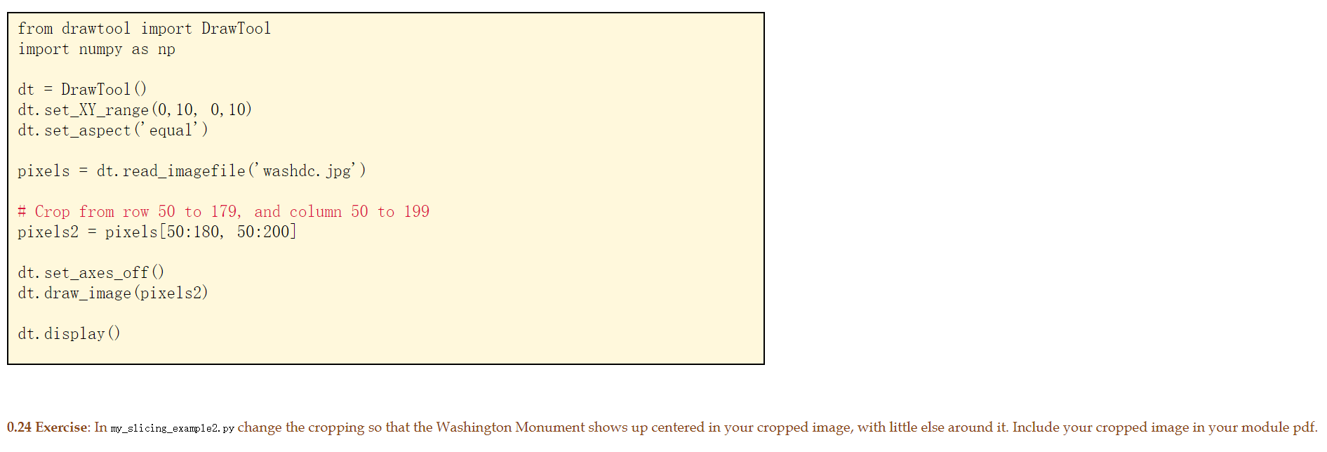 Solved داده from drawtool import DrawTool import numpy as | Chegg.com