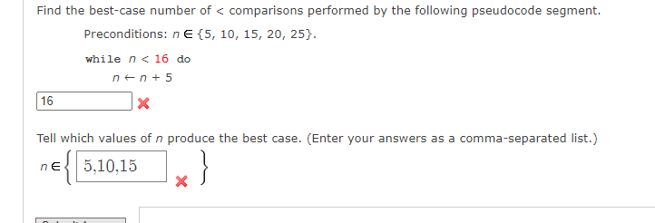 Solved Find the best-case number of