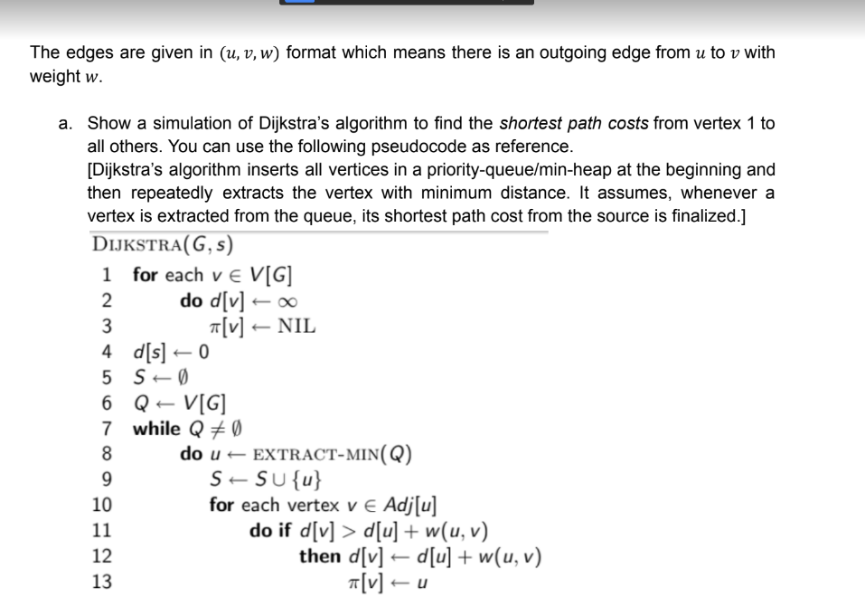 Solved Problem \\#3: Dijkstra's algorithm in 'Negative' | Chegg.com