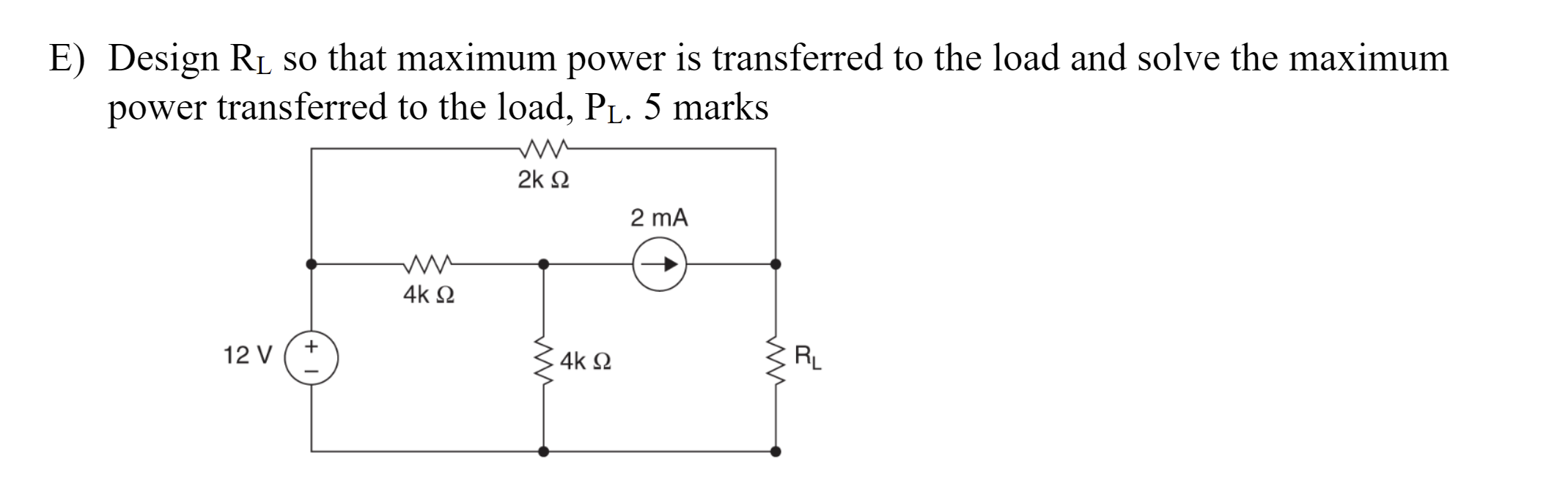 Solved 2) Design RL so that maximum power is transferred to | Chegg.com