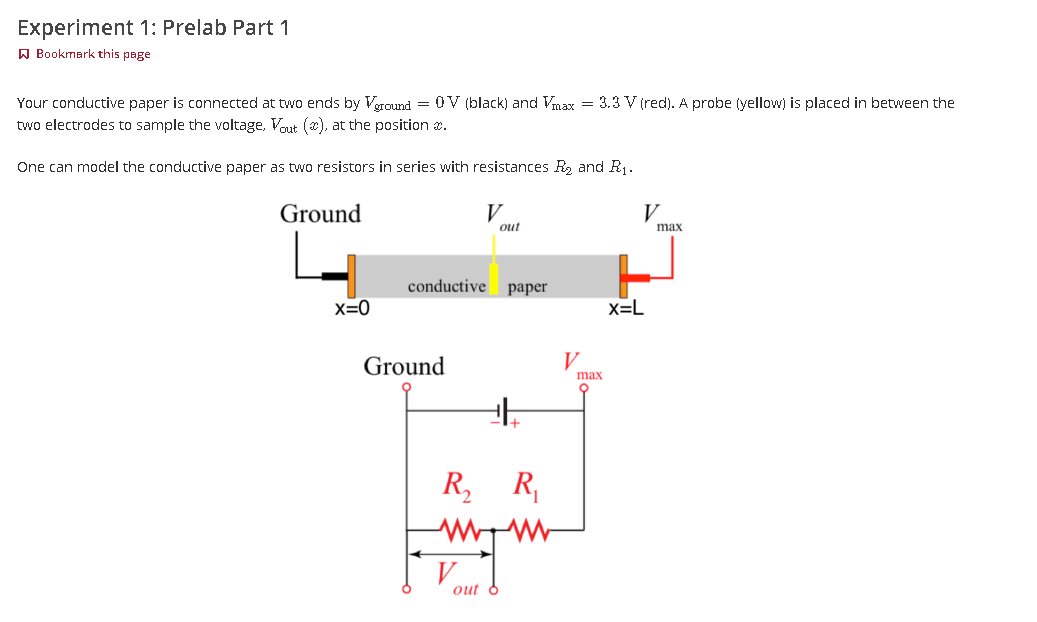 Solved Experiment 1: Prelab Part 1 N Bookmark this page Your | Chegg.com