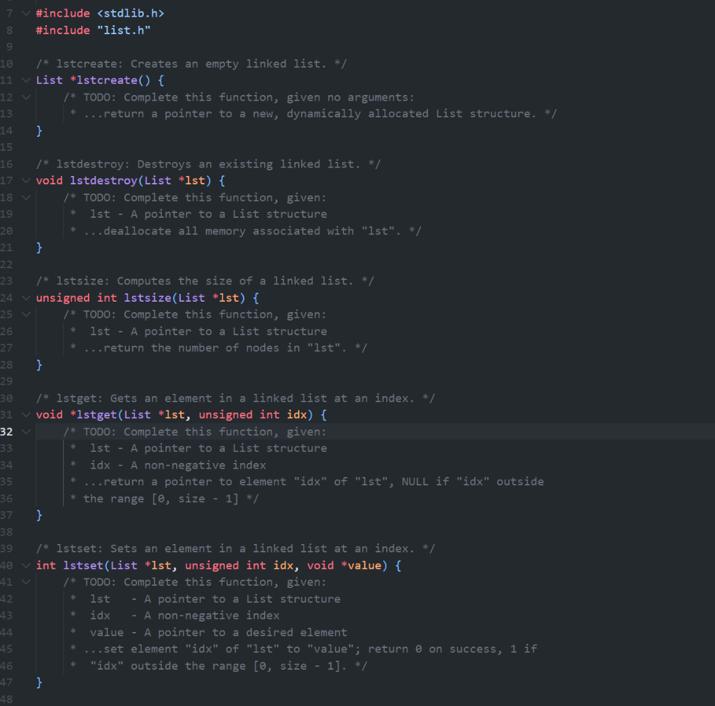 Solved Required Files: list.c Optional Files: *.c, *.h Part | Chegg.com