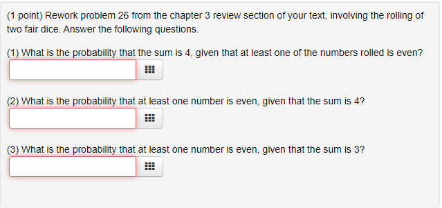 Solved (1 point) Rework problem 26 from the chapter 3 review | Chegg.com