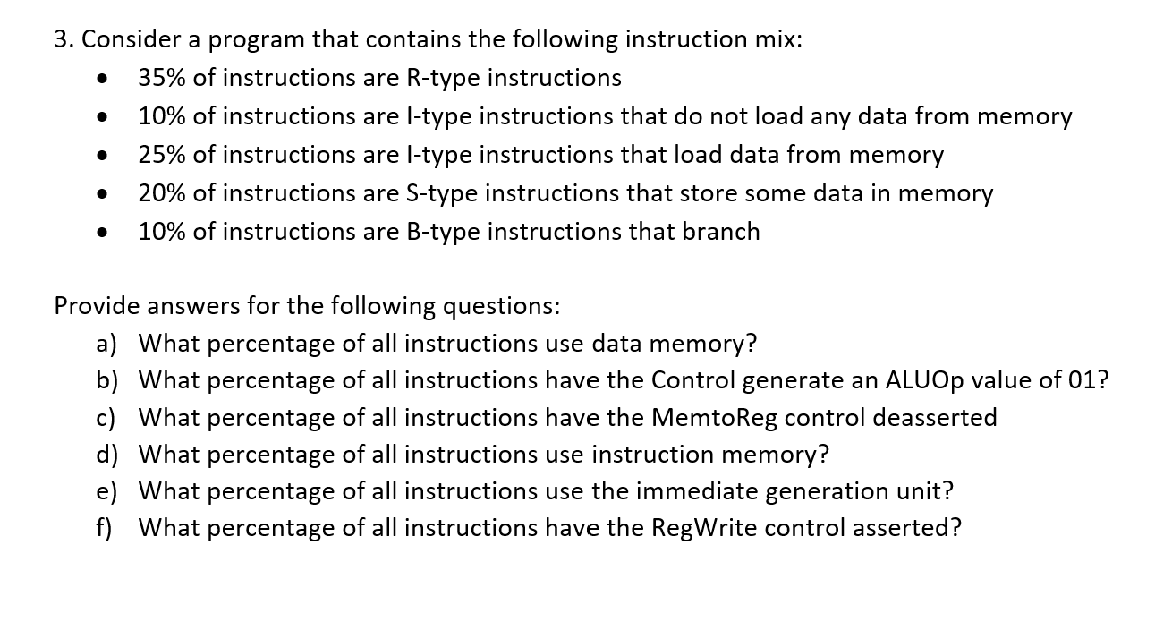 Solved 3. Consider a program that contains the following | Chegg.com