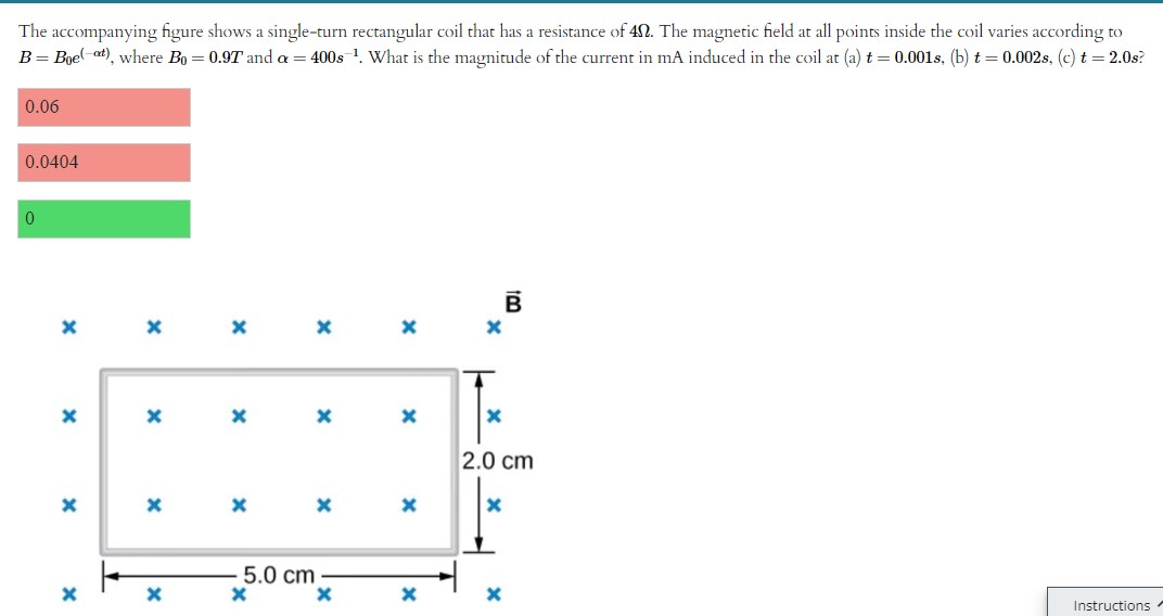 Solved The accompanying figure shows a single-turn | Chegg.com
