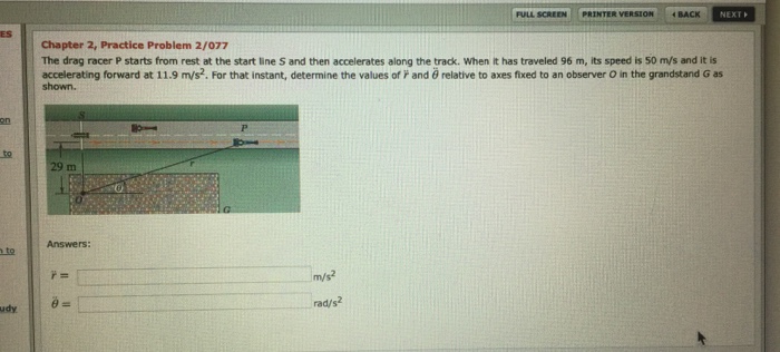 Solved FULL SCREEN PRINTER VERSION 1 BACK NEXT> Chapter 2, | Chegg.com