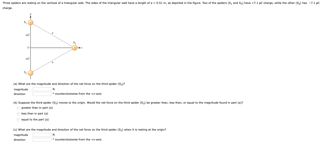 Solved Three spiders are resting on the vertices of a | Chegg.com