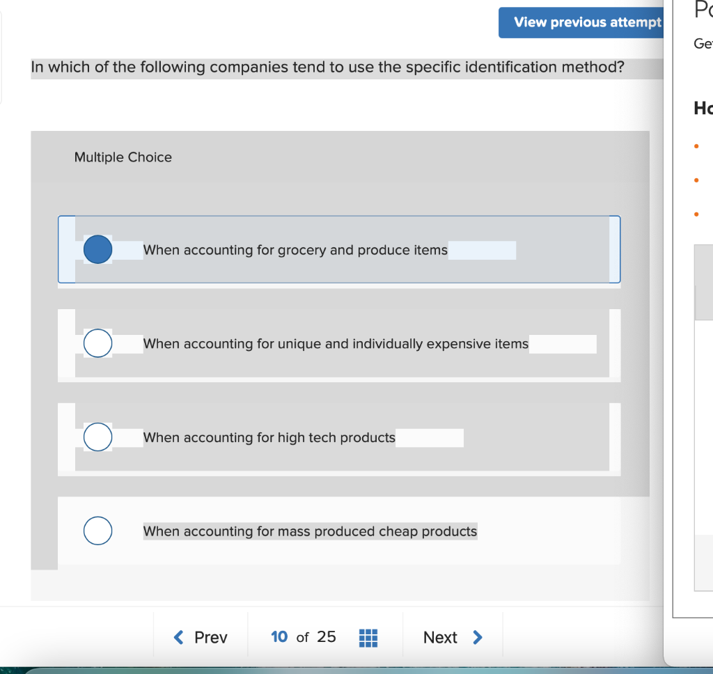 Solved PO View previous attempt Ge In which of the following | Chegg.com