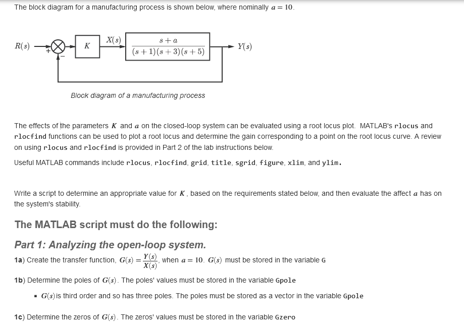 Solved The block diagram for a manufacturing process is | Chegg.com