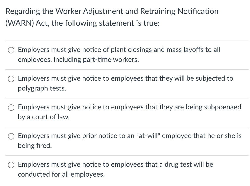 Solved Regarding the Worker Adjustment and Retraining | Chegg.com