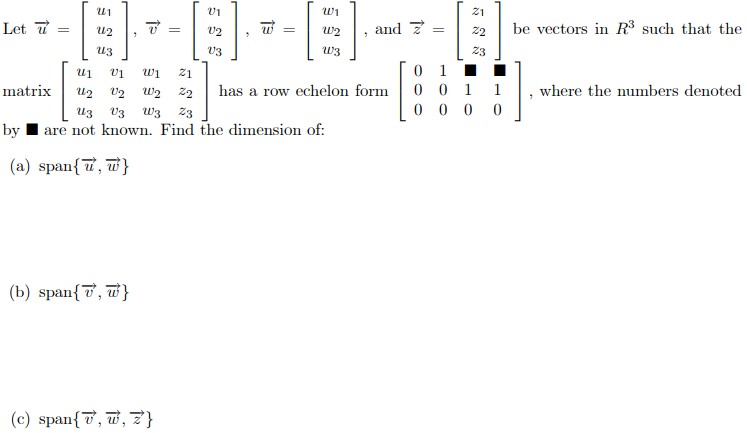 Solved Let u=⎣⎡u1u2u3⎦⎤,v=⎣⎡v1v2v3⎦⎤,w=⎣⎡w1w2w3⎦⎤, and | Chegg.com Solved Let u=⎣⎡u1u2u3⎦⎤,v=⎣⎡v1v2v3⎦⎤,w=⎣⎡w1w2w3⎦⎤, and | Chegg.com