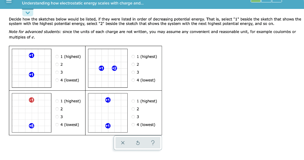 Solved Understanding how electrostatic energy scales with | Chegg.com