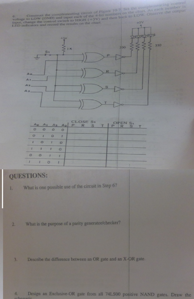 Solved on the chart As each nuimber is voltage to Low | Chegg.com