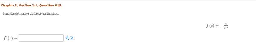 Solved Chapter 3, Section 3.1, Question 018 Find the | Chegg.com