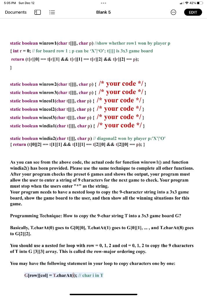 Solved 5:04 PM Sun Dec 12 . l 42% Documents := = Blank 5 ... | Chegg.com