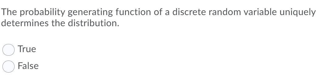 Solved The probability generating function of a discrete | Chegg.com