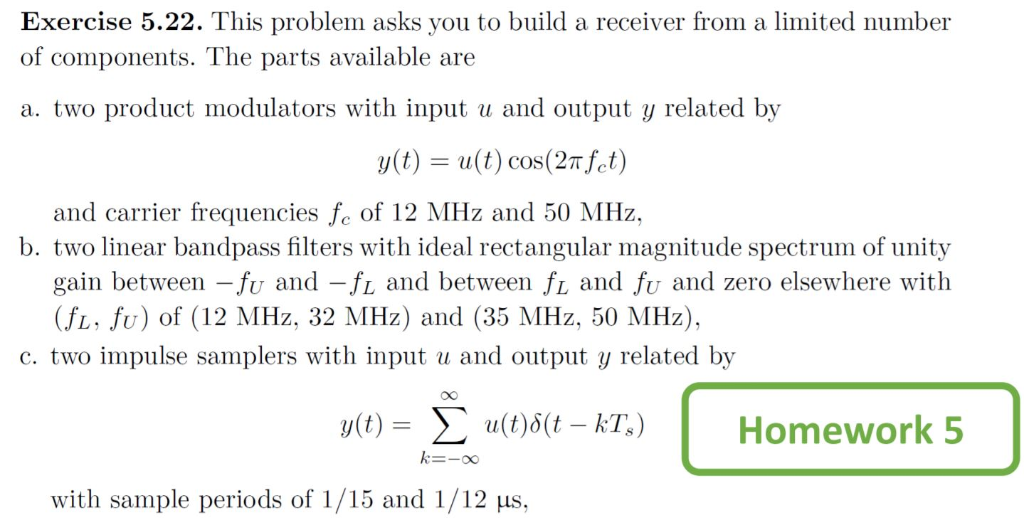 d. one square-law device with input u and output y | Chegg.com