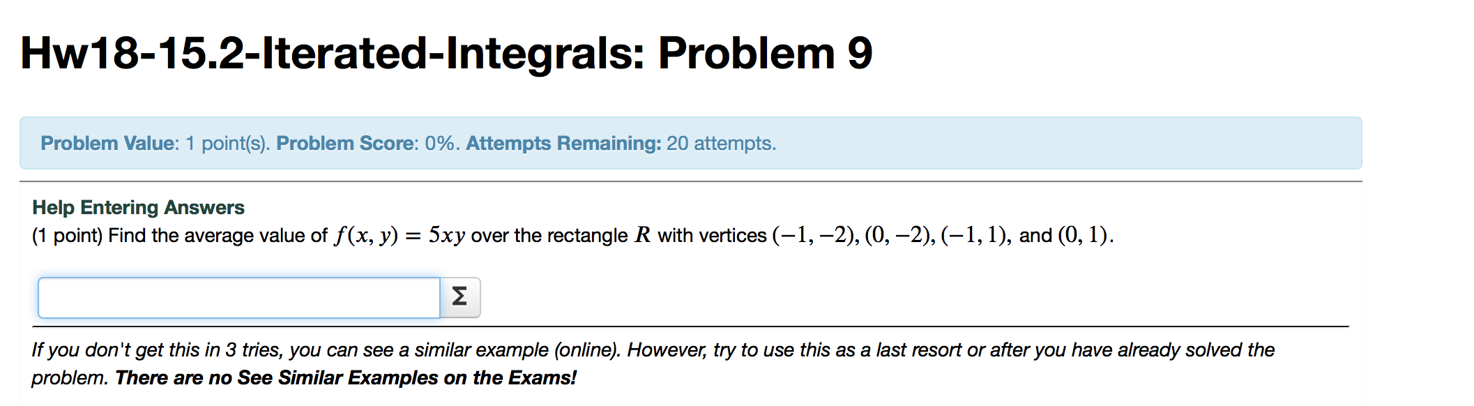 Solved Hw18-15.2-Iterated-Integrals: Problem 10 Problem | Chegg.com
