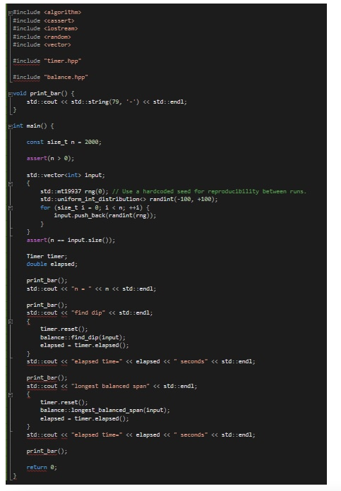 Solved Longest Balanced Span In the longest baiansed span | Chegg.com
