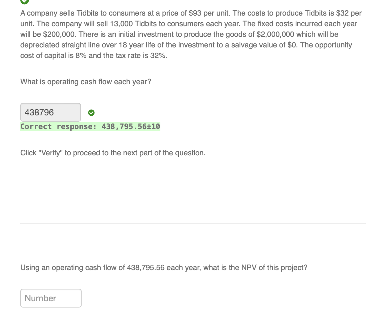 Solved A company sells Tidbits to consumers at a price of | Chegg.com