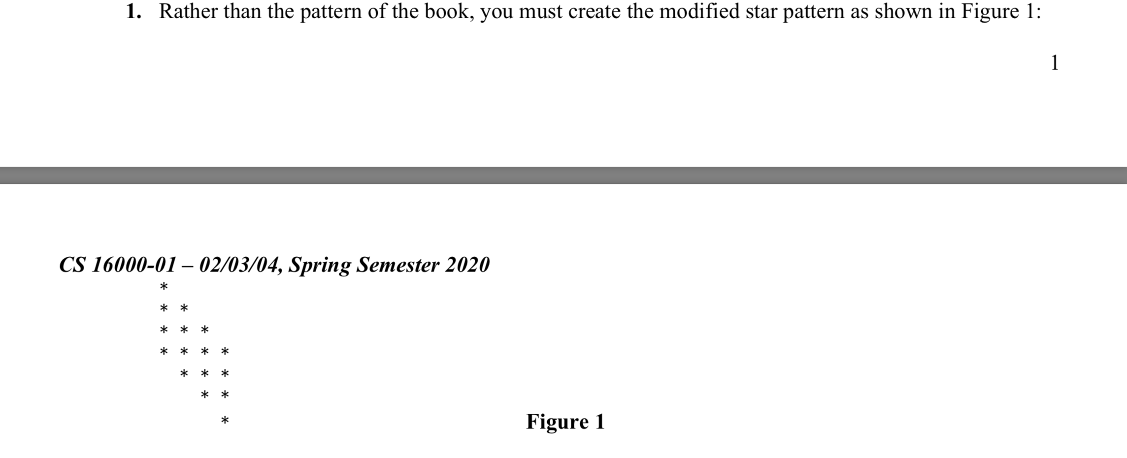 For the solution, use the StarPattern class you added | Chegg.com