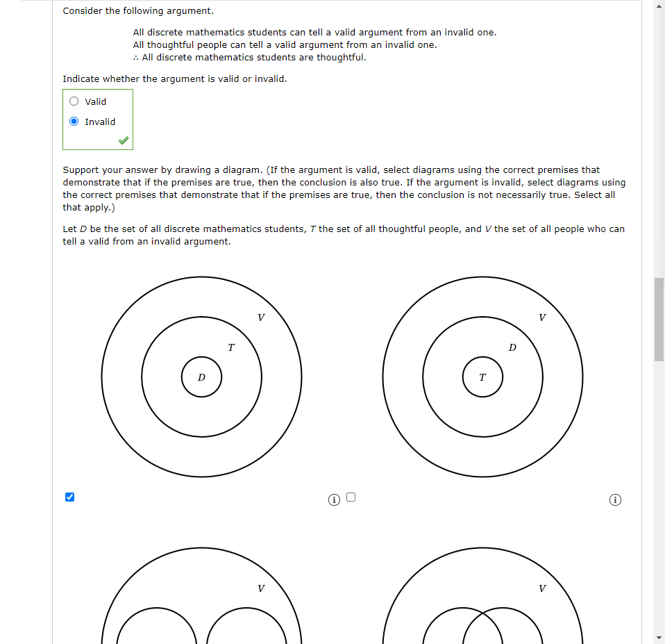 Solved Consider The Following Argument All Discrete Chegg