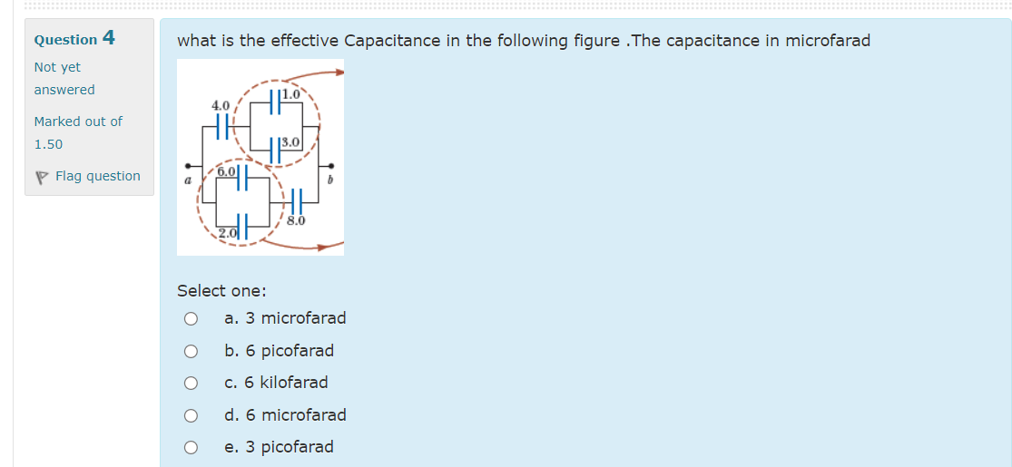 Solved Question 4 what is the effective Capacitance in the | Chegg.com