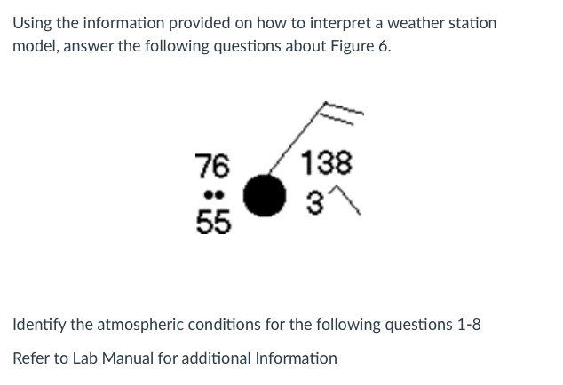 Surface Weather Station Models Some surface weather | Chegg.com