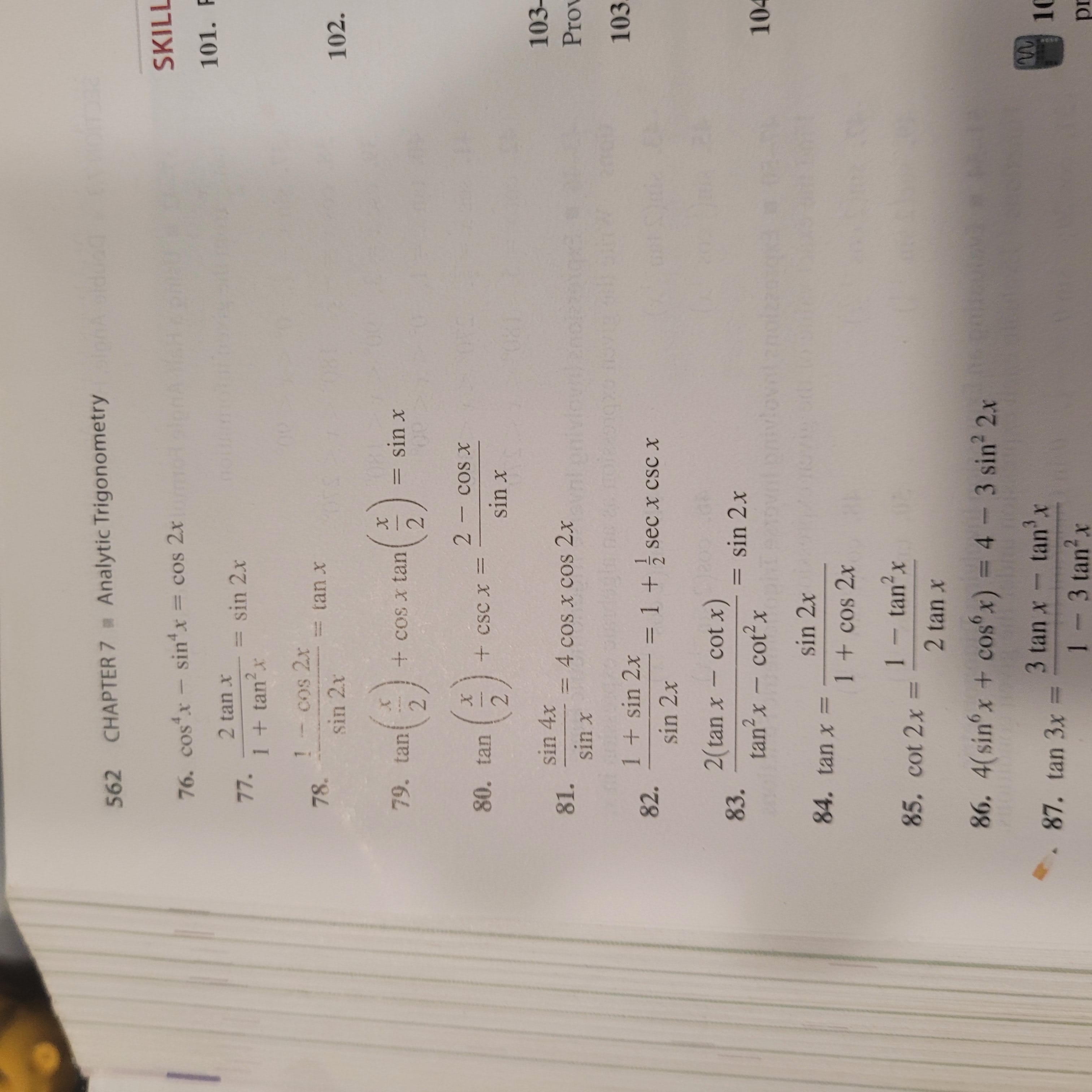 Solved 562 CHAPTER 7 in Analytic Trigonometry 76. | Chegg.com