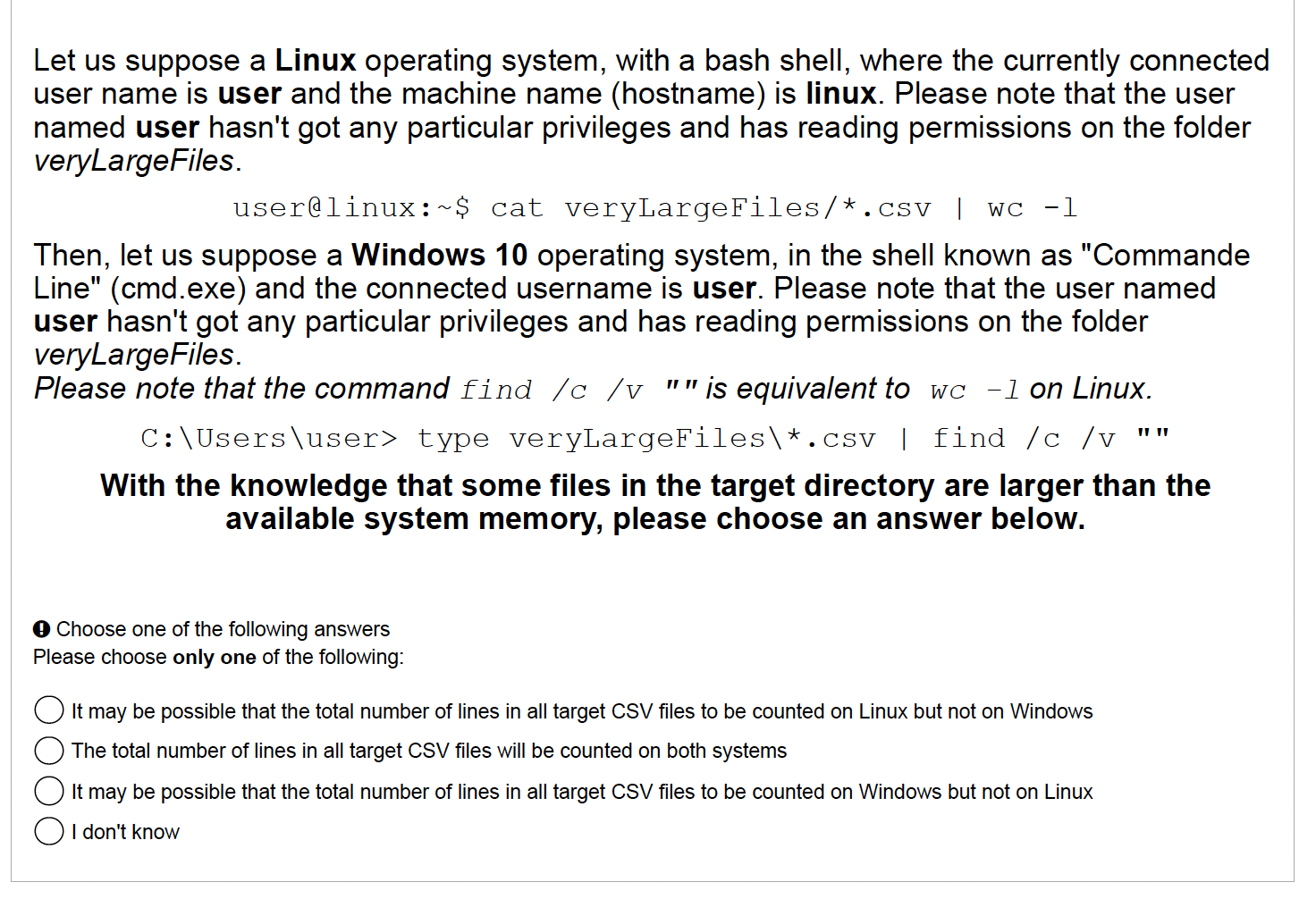 Solved Let us suppose a Linux operating system, with a bash | Chegg.com