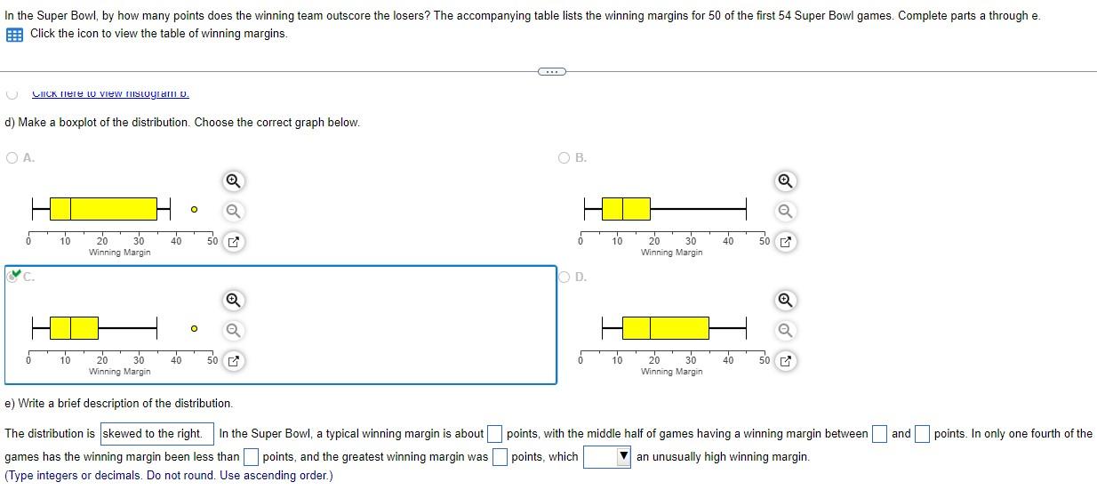 Solved Click the icon to view the table of winning margins. | Chegg.com