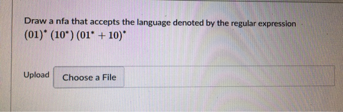 Solved Draw a nfa that accepts the language denoted by the | Chegg.com