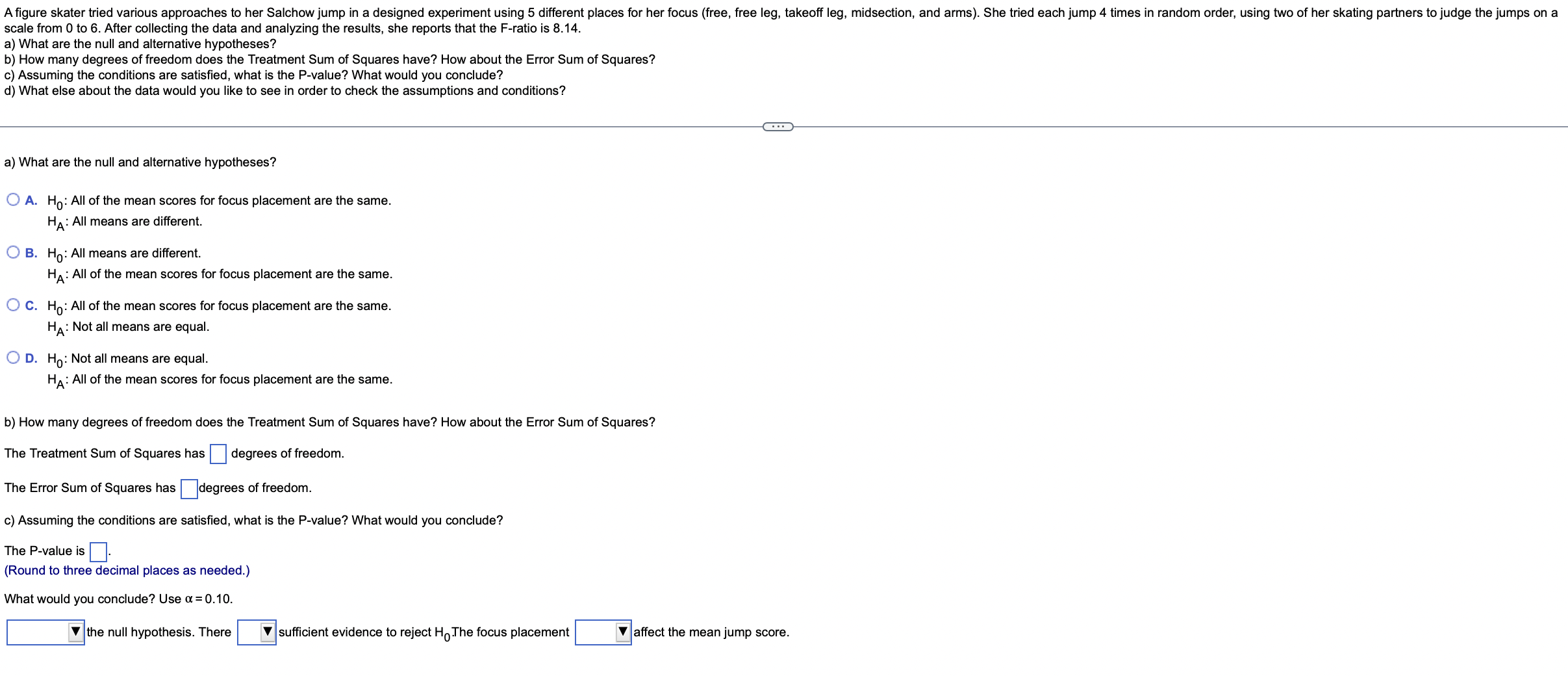Solved scale from 0 ﻿to 6 . ﻿After collecting the data and | Chegg.com