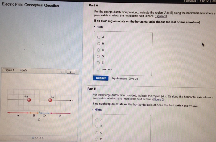 Solved Electric Field Conceptual Question Part A For the | Chegg.com