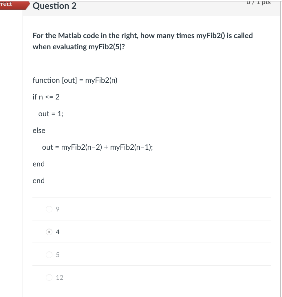 Solved rect UTIpus Question 2 For the Matlab code in the | Chegg.com